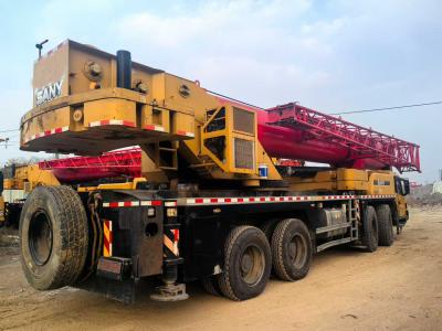 China 176KW Engine Rated Power Folding Boom Crane Featuring 42m Towerjib Designed for Construction and Material Handling Tasks for sale