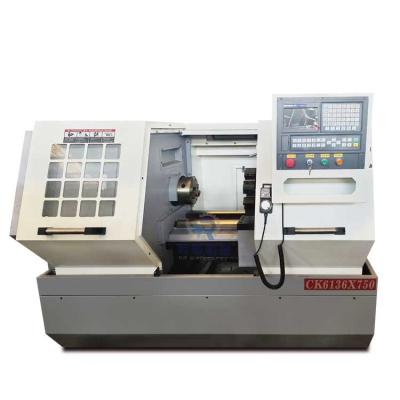 China Siemens System CK6136 New Flat Bed Automatic Cnc Lathe Machine For Metal for sale