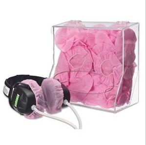 China PE Disposable Headphone Cover Dustproof Sanitary Headset Covers for sale