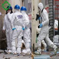China SMS PPE Disposable Protective Coverall Isolation Gown Coveralls for sale