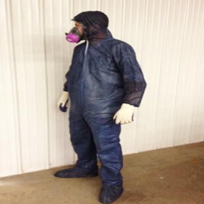China 20gsm To 90gsm PPES Disposable Coveralls Suits S / M / L / XL for sale