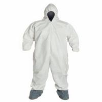 China S / M / L / XL PPES White Disposable Coveralls Suits for sale