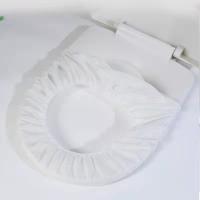 China Dustproof Travel Toilet Seat Covers Disposable Elastic Band Non Woven for sale