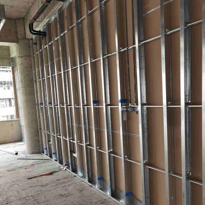 China Galvanized Steel Studs and Track System 0.4-1.2mm Thickness 3000-3660mm Length for Ceiling Framing for sale