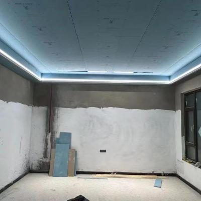 China Fire Resistant Gypsum Board 9mm 12mm 16mm for Ceiling & Partition with 700N Strength for sale