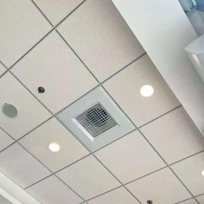 China 20mm Acoustic Mineral Fiber Ceiling Panel - 600x600mm Size, 196N Flexural Strength, A-Class Fireproof Rating for sale