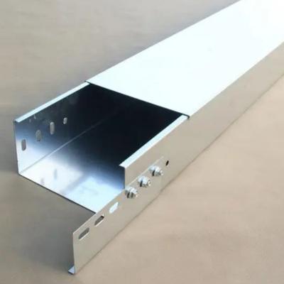 China Wall-Mounted Steel Cable Tray 4 Inch Width Hot-Dip Galvanized 0.8-3.0mm Thickness for sale