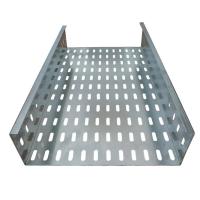 China 4 Inch Width Steel Ventilated Cable Tray with 0.8-3.0mm Thickness for Industrial Cable Management for sale