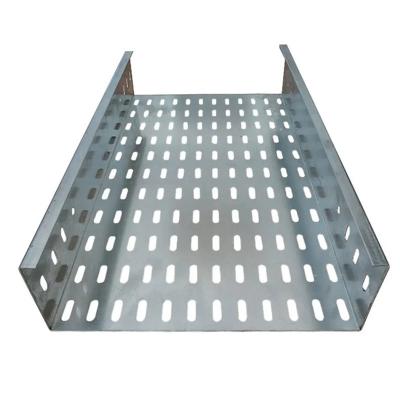 China 4 Inch Width Steel Ventilated Cable Tray with 0.8-3.0mm Thickness for Industrial Cable Management for sale