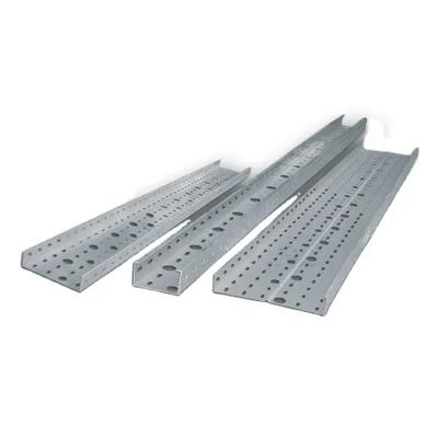 China Wall-Mounted Cable Tray 4 Inches Width with 0.8-3.0mm Steel Thickness for Electrical Wiring Management for sale