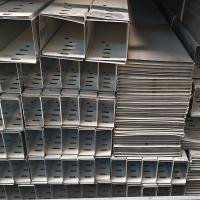 China Hot-Dip Galvanized Wall-Mounted Trough Cable Tray 4 Inch Width 0.8-3.0mm Steel for Outdoor Power for sale