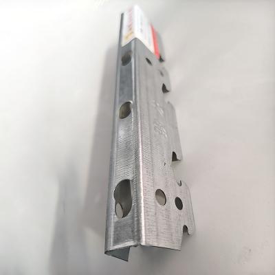 China Galvanized Steel Light Keel Drywall Track Studs 3000-3660mm Length 0.4-1.2mm Thickness Fireproof for sale