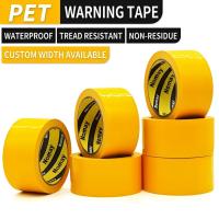 China Heavy Duty Abrasion Resistant PET Floor Marking Tape Waterproof Oil-proof No Residue After Peeling for Factory Safety for sale