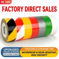 China Heavy Duty Abrasion Resistant PET Floor Marking Tape Waterproof Oil-proof No Residue After Peeling for Factory Safety for sale
