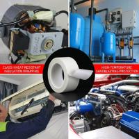 China Acrylic Glass Cloth Tape 155℃ Heat Resistant with Strong Initial Adhesion and F-Class Electrical Insulation for Wiring Harness Binding for sale