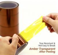 China Nomay Amber PET High Temperature Masking Tape Heat Resistant 200℃ No Residue High Voltage Insulation for PCB Soldering and Lithium Battery for sale