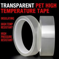 China Ultra Clear PET High Temperature Tape with No Residue and 180-220℃ Heat Resistance for Electronics for sale
