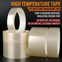 China Ultra Clear PET High Temperature Tape with No Residue and 180-220℃ Heat Resistance for Electronics for sale
