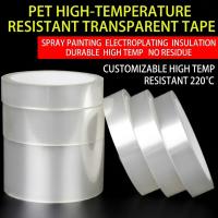 China Ultra Clear PET High Temperature Tape with No Residue and 180-220℃ Heat Resistance for Electronics for sale