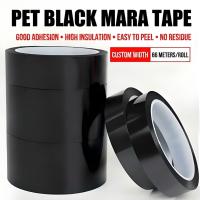 China Nomay Black PET High Temperature Tape with 100% Full Blackout, 220℃ Heat Resistance, and No Residue Silicone Adhesive for LED LCD Backlight Shading for sale