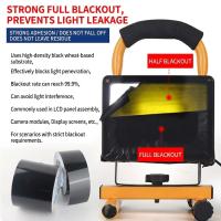 China Nomay Black PET High Temperature Tape with 100% Full Blackout, 220℃ Heat Resistance, and No Residue Silicone Adhesive for LED LCD Backlight Shading for sale