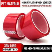 China Nomay Red PET High Temperature Tape with High Visibility Bright Red Clean Peeling Without Glue Residue and Stable High Temp Performance for sale