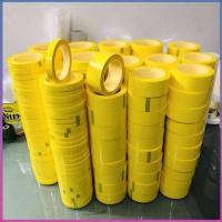 China Nomay Yellow PET High Temperature Tape with 220℃ Heat Resistance No Residue Silicone Adhesive for High Visibility Marking for sale