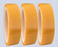 China Nomay Yellow PET High Temperature Tape with 220℃ Heat Resistance No Residue Silicone Adhesive for High Visibility Marking for sale