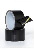 China Black Anti-static PTFE Film Tape Self Adhesive 260℃ High Temperature Teflon Tape for Electronic Workshop for sale
