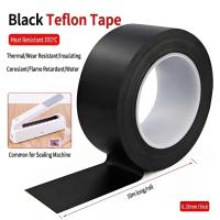 China Black Anti-static PTFE Film Tape Self Adhesive 260℃ High Temperature Teflon Tape for Electronic Workshop for sale