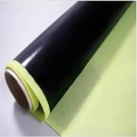 China Black PTFE High Temperature Tape With Yellow Release Paper Anti-static Self Adhesive Teflon Tape for sale