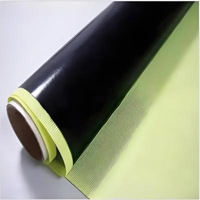 China Black PTFE High Temperature Tape With Yellow Release Paper Anti-static Self Adhesive Teflon Tape for sale