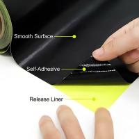 China Black PTFE High Temperature Tape With Yellow Release Paper Anti-static Self Adhesive Teflon Tape for sale