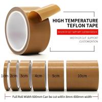 China 260℃ Heat Resistant Non-stick No Residue Industrial Insulation PTFE Tape with Premium Silicone Adhesive for sale