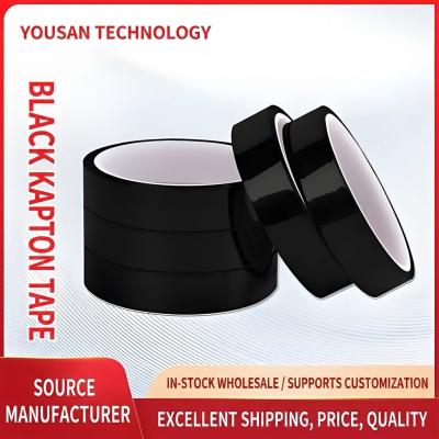 China Black Matte Polyimide Tape with Full Blackout Low Reflectivity High Temp Resistance and Excellent Electrical Insulation for sale