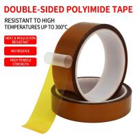 China Double Sided Polyimide Tape 300℃ High Temperature Resistant with Double-sided Uniform Adhesive Coating and 260℃ Long-term Heat Resistance for FPC PCB Electronic Components for sale