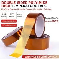 China Double Sided Polyimide Tape 300℃ High Temperature Resistant with Double-sided Uniform Adhesive Coating and 260℃ Long-term Heat Resistance for FPC PCB Electronic Components for sale