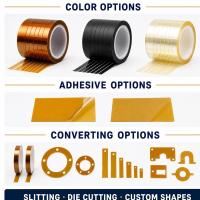 China Ultra-Thin Polyimide Tape (Thin PI Tape / Low-Profile Insulation Tape) – Thin PI Film with Silicone or Acrylic Adhesive for PCB, FPC, Battery Tabs and Precision Die Cutting for sale