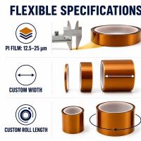 China Ultra-Thin Polyimide Tape (Thin PI Tape / Low-Profile Insulation Tape) – Thin PI Film with Silicone or Acrylic Adhesive for PCB, FPC, Battery Tabs and Precision Die Cutting for sale