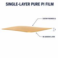 China Pure Polyimide Film (Non-Adhesive PI Film / Electrical Insulation Film) for Motors, Transformers, Cables and Battery Modules - Custom Rolls, Sheets and Die-Cut Parts for sale