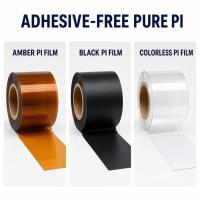 China Pure Polyimide Film (Non-Adhesive PI Film / Electrical Insulation Film) for Motors, Transformers, Cables and Battery Modules - Custom Rolls, Sheets and Die-Cut Parts for sale
