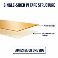 China Single-Sided Polyimide Tape (PI Film Tape / Polyimide Adhesive Tape) – Silicone Adhesive for High-Temperature PCB Solder Masking, Electrical Insulation and Wrapping for sale