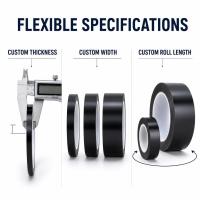 China Black Polyimide Tape (Black PI Tape / Black Insulation Tape) – Silicone or Acrylic Adhesive for Electrical Insulation, with Light-Blocking Versions for Cameras and Displays for sale