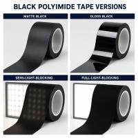 China Black Polyimide Tape (Black PI Tape / Black Insulation Tape) – Silicone or Acrylic Adhesive for Electrical Insulation, with Light-Blocking Versions for Cameras and Displays for sale