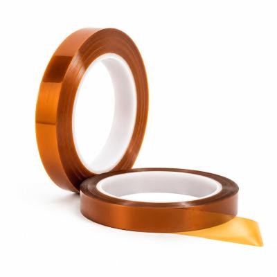 China Amber Polyimide Tape (Golden PI Tape / Brown PI Tape) – Single-Sided Translucent PI Film with Silicone Adhesive for Motor, Transformer, Battery-Tab and Cable Insulation for sale