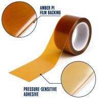 China Amber Polyimide Tape (Golden PI Tape / Brown PI Tape) – Single-Sided Translucent PI Film with Silicone Adhesive for Motor, Transformer, Battery-Tab and Cable Insulation for sale