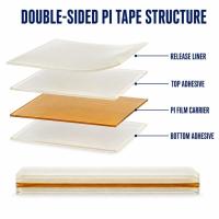China Double-Sided Polyimide Tape (Double-Coated PI Tape / High-Temperature PI Bonding Tape) – Silicone or Acrylic Adhesive for FPCB Mounting, Silicone Foam Bonding and Die-Cut Parts for sale