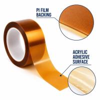 China Non-Silicone Polyimide Tape (Silicone-Free Adhesive PI Tape / Acrylic PI Insulation Tape / Low-Contamination Masking Tape) – For Semiconductor, Optical Coating & Battery Processes for sale
