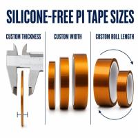 China Non-Silicone Polyimide Tape (Silicone-Free Adhesive PI Tape / Acrylic PI Insulation Tape / Low-Contamination Masking Tape) – For Semiconductor, Optical Coating & Battery Processes for sale