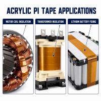 China Acrylic Adhesive Polyimide Tape (Acrylic PI Tape / Electrical Insulation Tape) – Single-Sided Acrylic Adhesive for Coil Wrapping, Lead Fixing and Die-Cut Insulation for sale